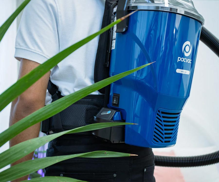 Pacvac Velo Compact, Lightweight Cordless Backpack Vacuum Cleaner ...