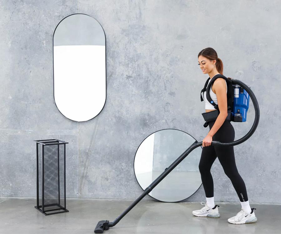 Pacvac Velo Compact, Lightweight Cordless Backpack Vacuum Cleaner ...