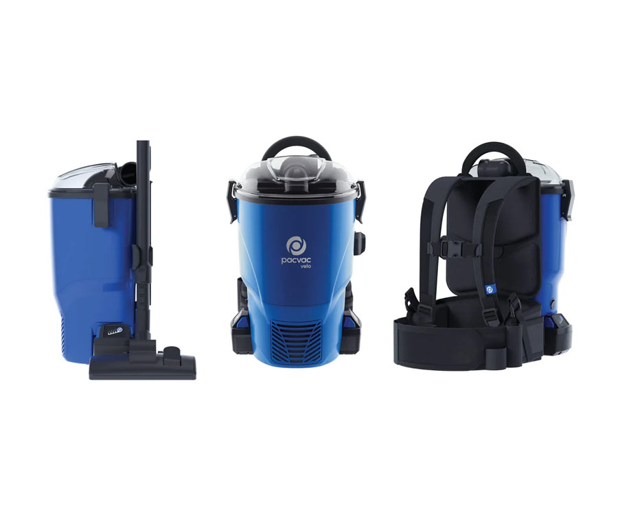 PACVAC Velo Corded Backpack Vacuum - Small and Mighty 900W Motor 3.9kg ...